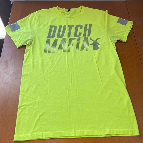 Dutch Bros | Tops | Dutch Bros Hi Vis Neon Yellow T Shirt | Poshmark